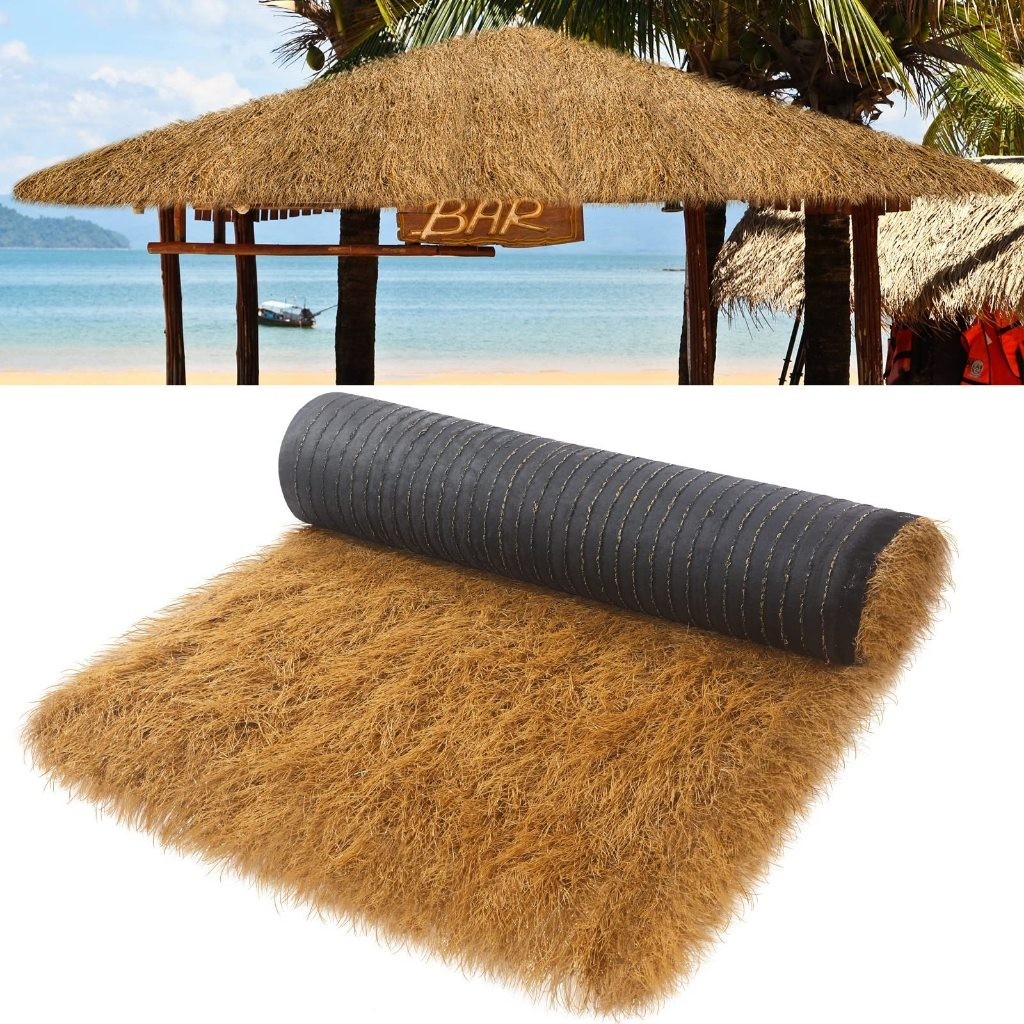 2m x 0.5m Mexican Artificial Thatch Straw Roof Decoraion,Fireproof ...