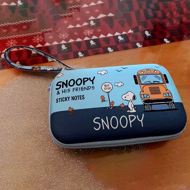 Cute Snoopy Data Cable Bag, PU Leather Digital Storage Bag, Charger ...