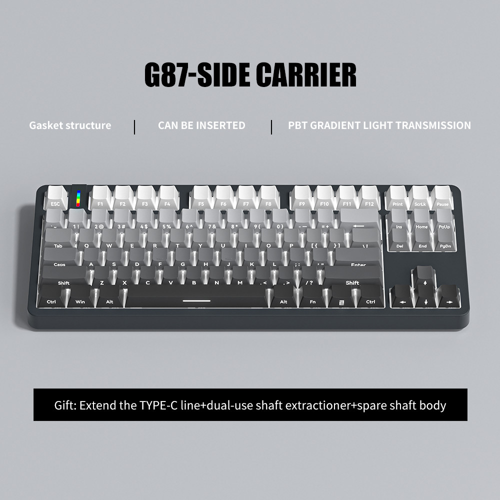 G87 RGB Mechanical Keyboard Hot-swappable Noah Silver Switch Gasket Structure Keyboard for PC ...