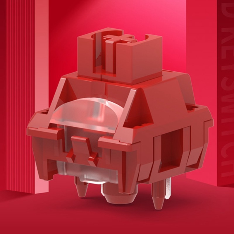 TTC Flame Red Switch V2 Mechanical Keyboard Linear Switch Extended Dust Proof Axis 5pin 45g HIFI ...