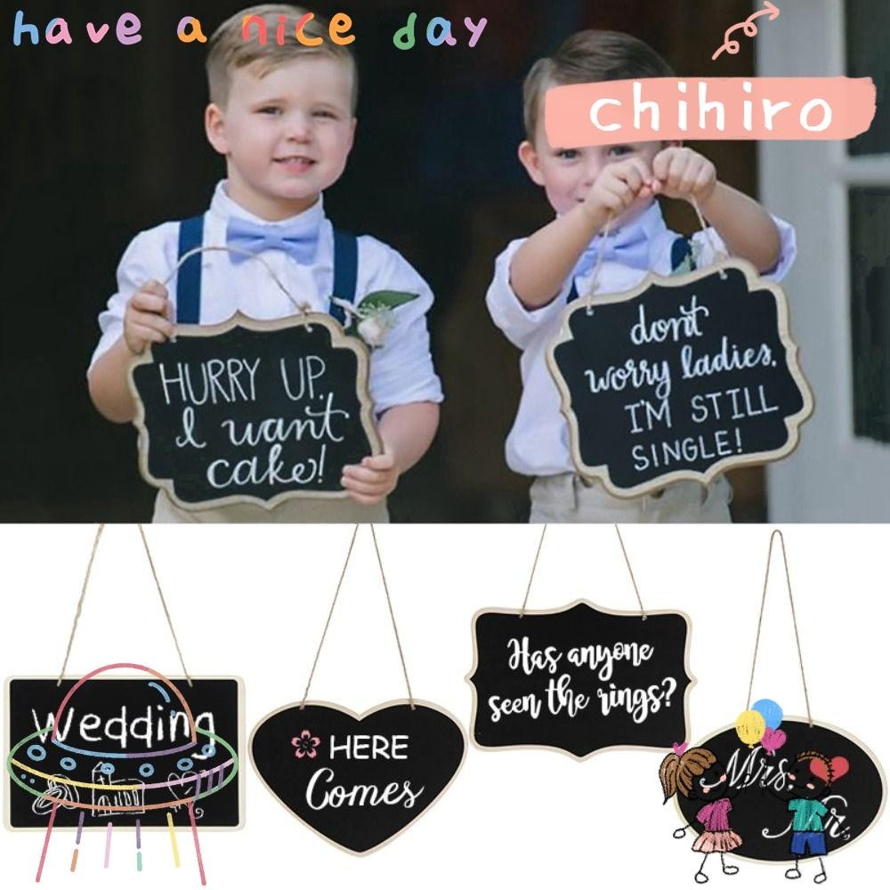 CHIHIRO1 Wooden Blackboard, Ceremony Prop Wooden Sign Message Board ...