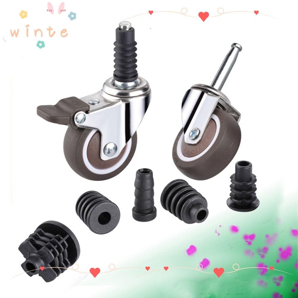 WINTE Trolley Wheels, Rubber Mute Caster Rubber Cap, Replacement ABS ...