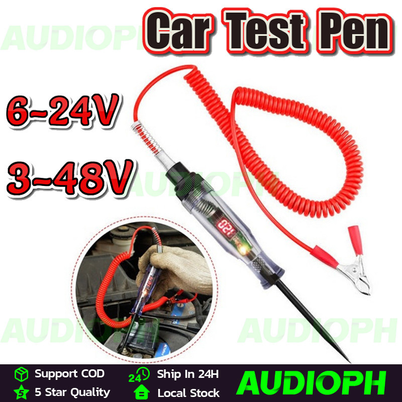 3V-48V DC Car Truck Voltage Circuit Tester Pen Fuse Digital Display ...