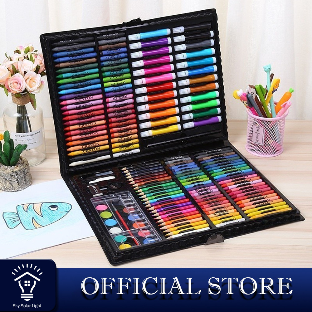 SKY Super Mega Art Coloring Set 168pcs Crayons Color Pastel Art ...
