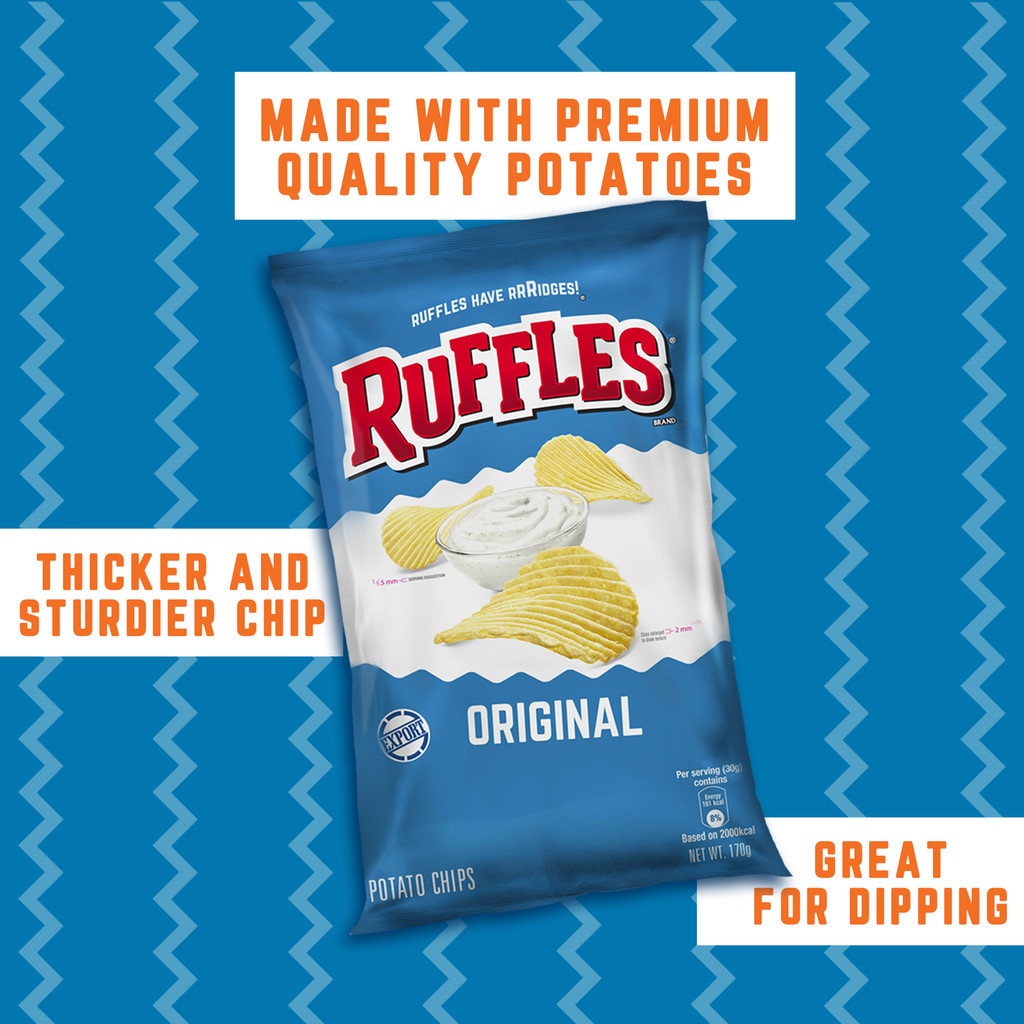 Ruffles Original Potato Chip 170g | Shopee Philippines