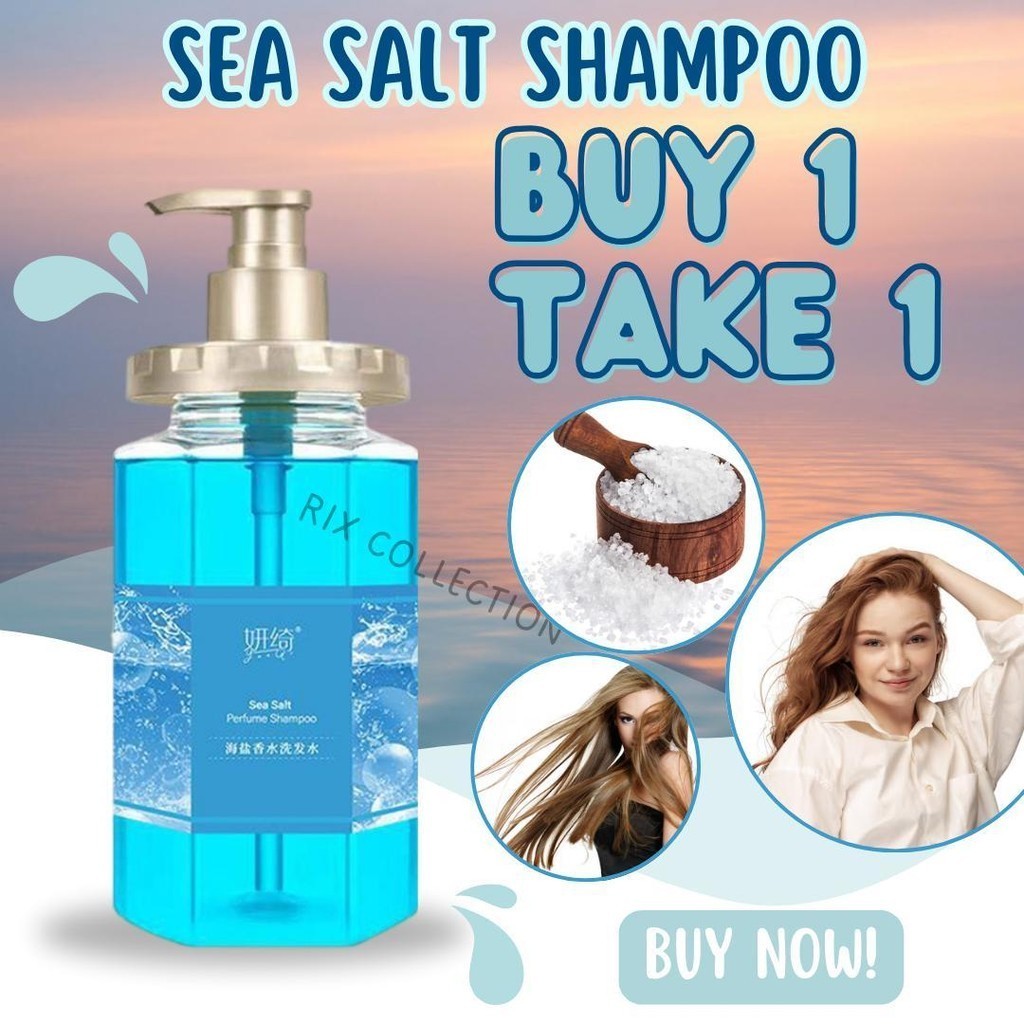BUY 1 TAKE 1 500ML Sea Salt Anti Dandruff Shampoo Conditioner Scalp ...