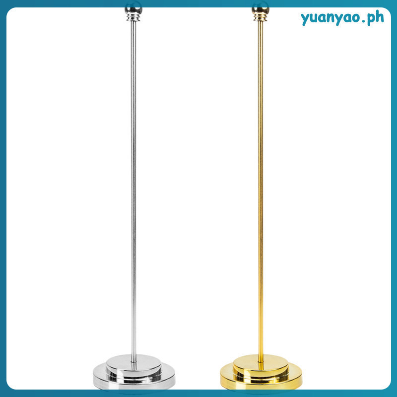 Desk Flag Stand Pole Holder Table Flagpole Metal Single Straight ...