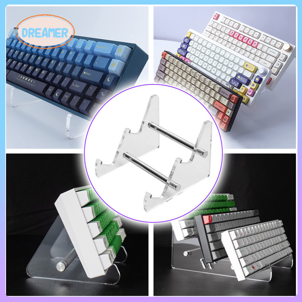 Keyboard Stand Double with Connecting Rods 1/2/3-Tier Transparent ...