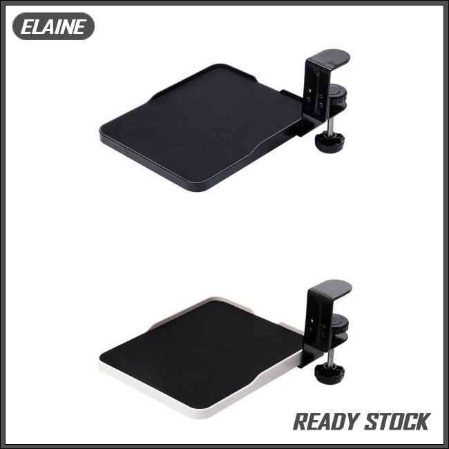 Elaine Mouse Tray Clamp Extended Rotating Platform Tray Under Desk ...
