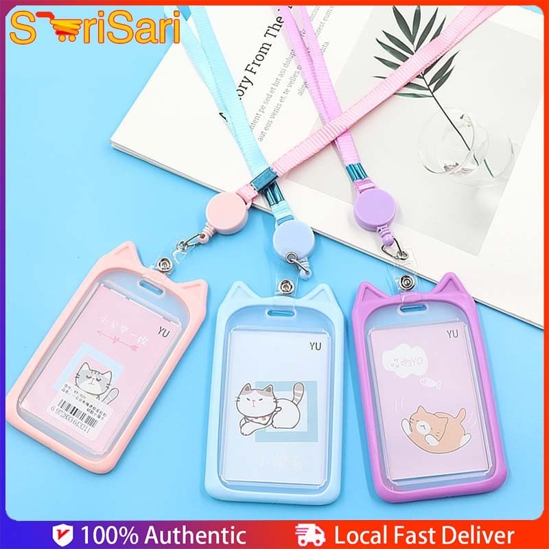 Japan Cute Cat Card Holder Bank Identity Bus ID Card Holder Case with ...