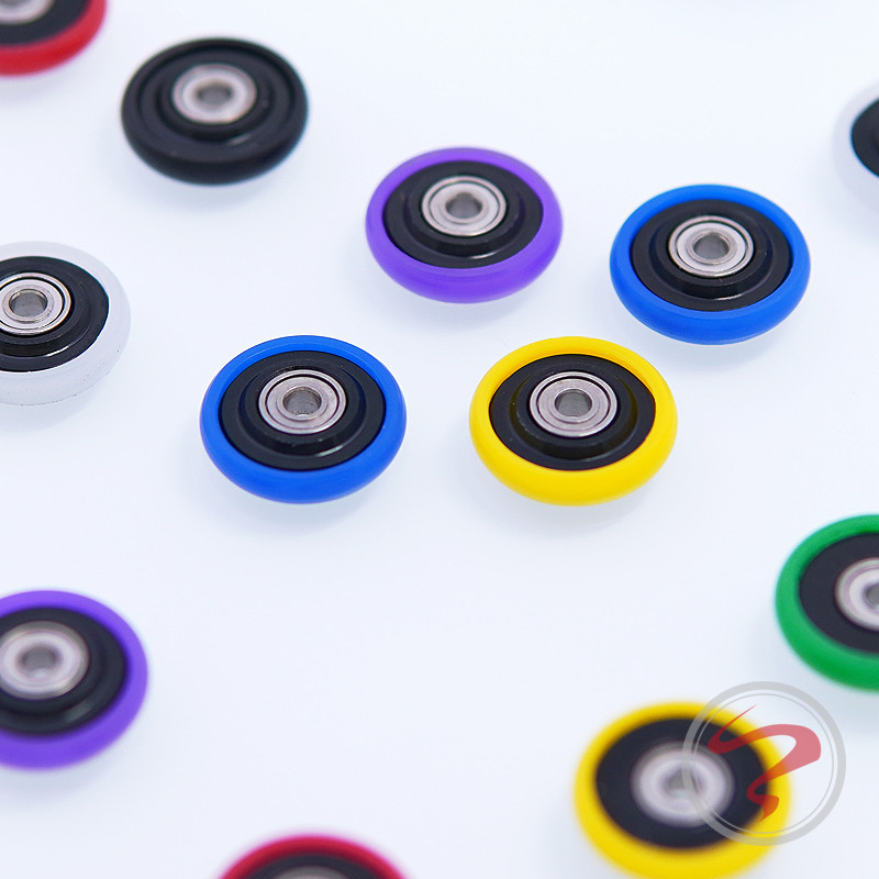 homemade MINI 4WD racing car 13mm color hard ring low friction rollers ...