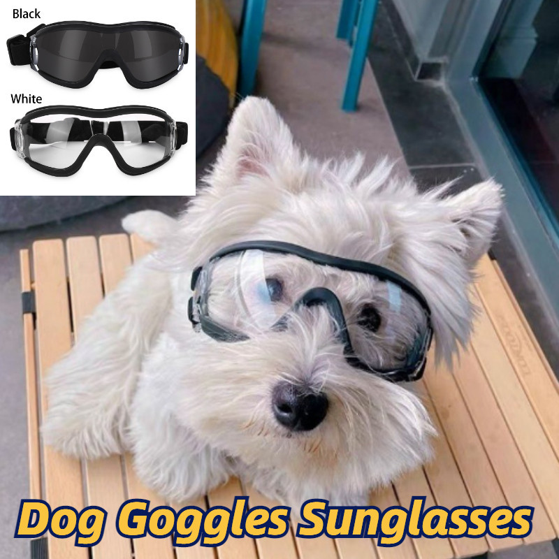 Dog Goggles Adjustable Sunglasses Pet Anti-UV Waterproof Sun Glasses ...