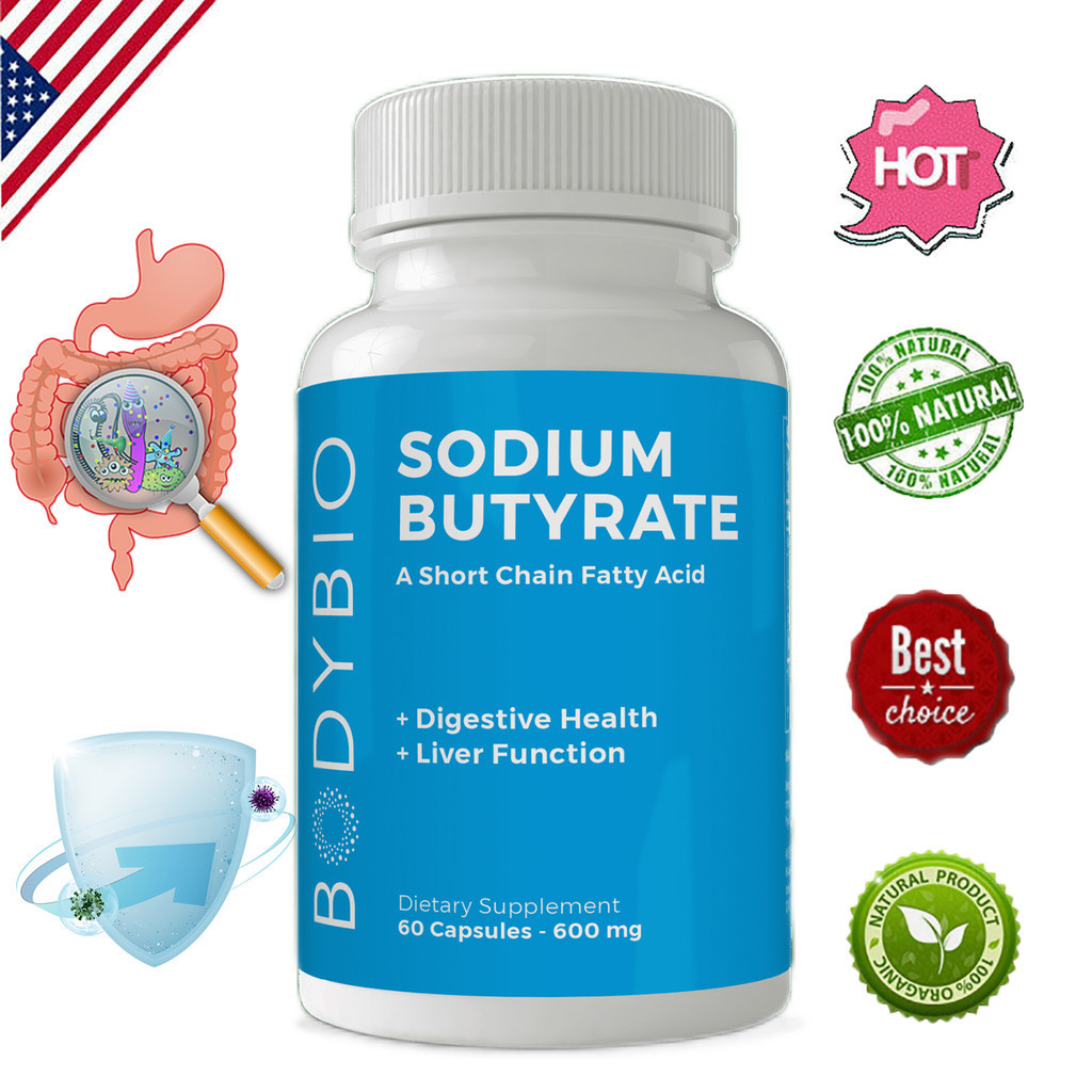 BodyBio - Butyrate Gut Health Supplement 60 Sodium Capsules | Shopee ...