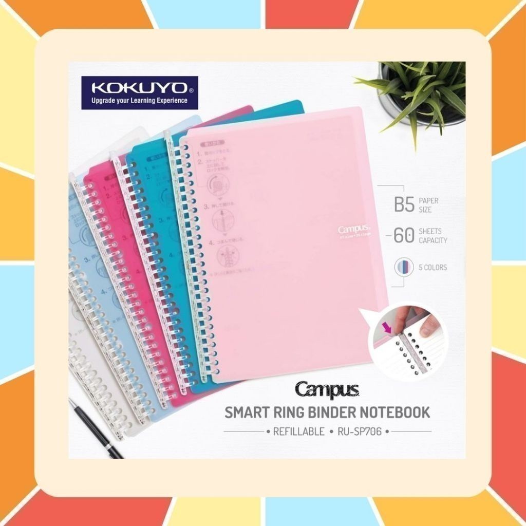 Campus Loose Leaf File Refill Book A5 B5 Size Imported From Japan With Kokuyo Paper | Shopee ...