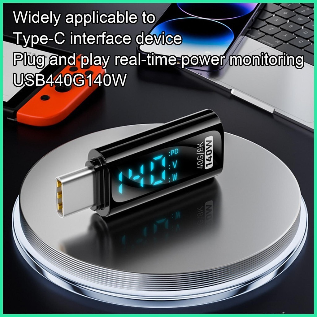 USB C to USB C Digital Display Adapter LED Indicator Light 40Gbps 140W ...