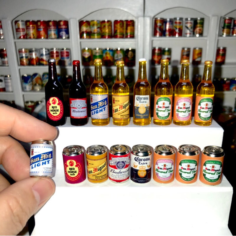 miniature flavored beer sanmig san miguel dollhouse diorama figure doll ...