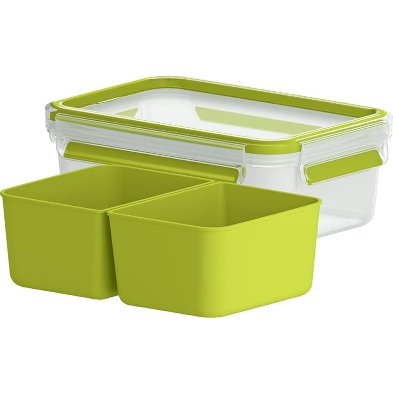Tefal Storage Container Bento Box 1.0L with Integrated Sealing Gasket ...