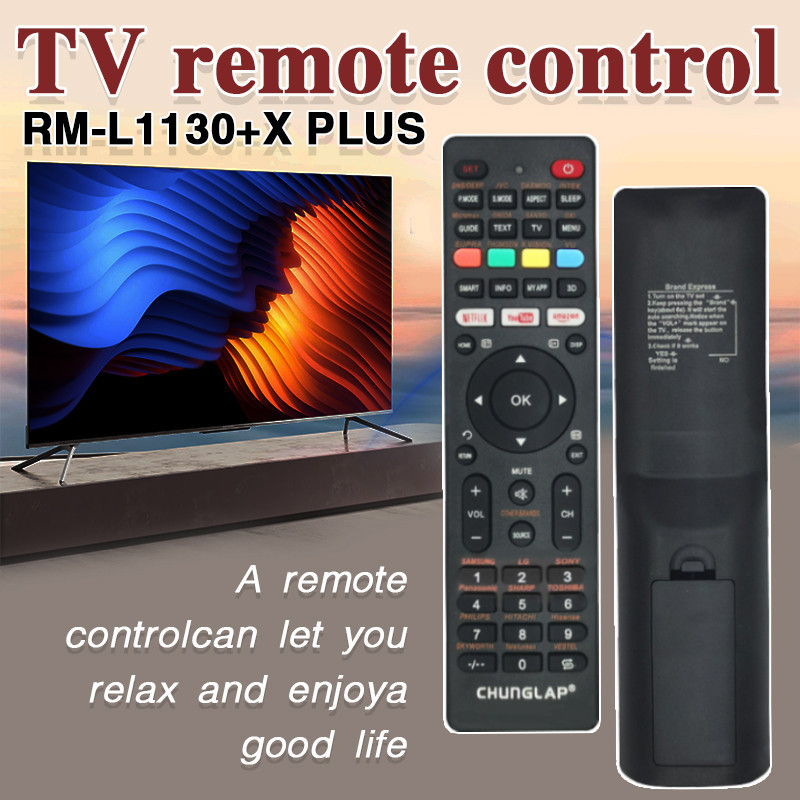L1130+X PLUS Universal LCD TV Remote Control | Shopee Philippines