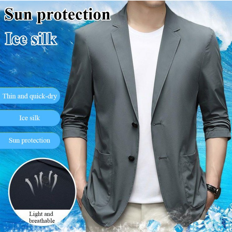 【Hot sale】Men's lightweight casual suit jacket Business men Classic ...