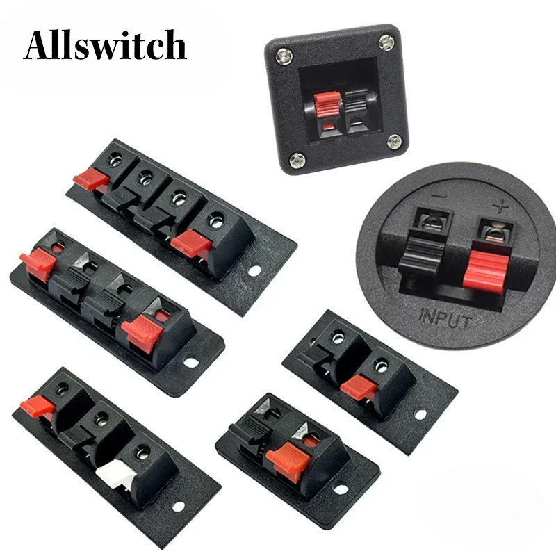 5/2Pcs 2 4 Positions Connector Terminal Push in Jack Load Spring 4 ...