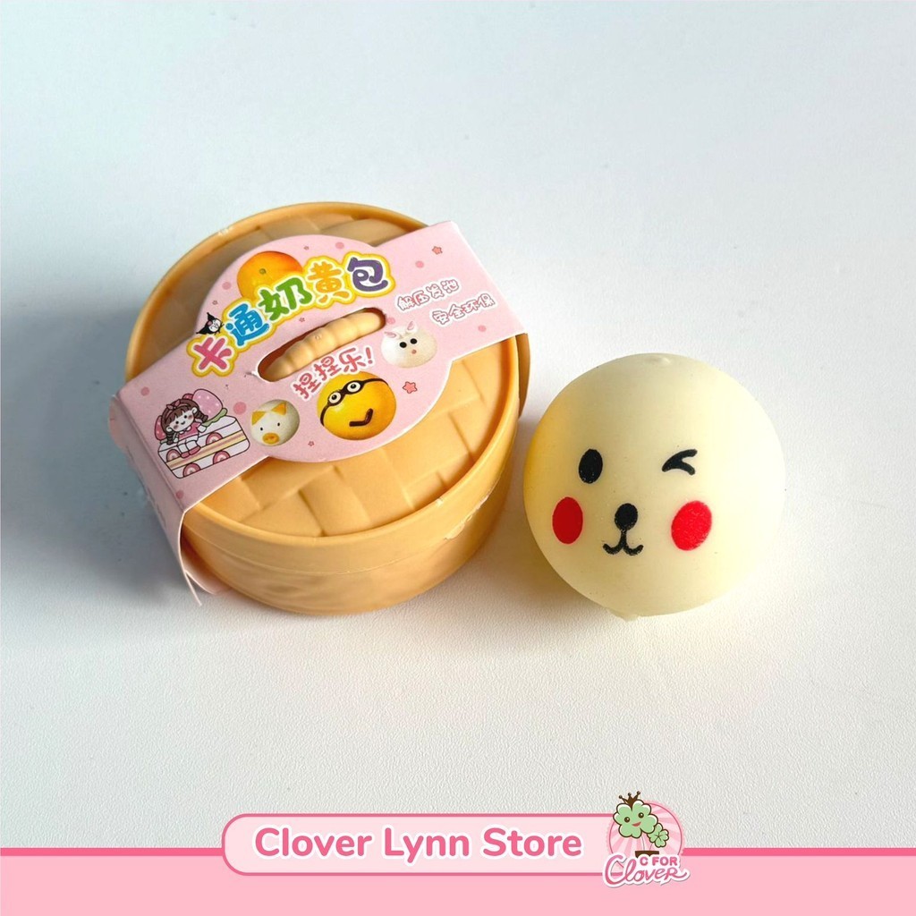 Squeeze MINI WHITE PAO WITH TRAY Toy Cute dimsum Bun cfc | Shopee ...