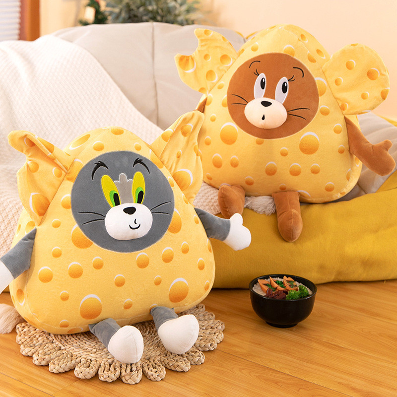 Cheese cat plushie Tom and Jerry cat stuffed toy kid birthday gift ...