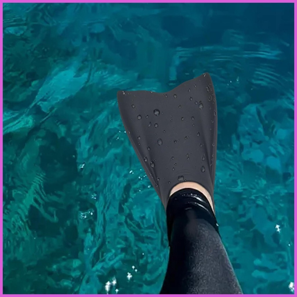 Swimming Fins Lap Training Short Silicone Flippers For Men Women Swim ...