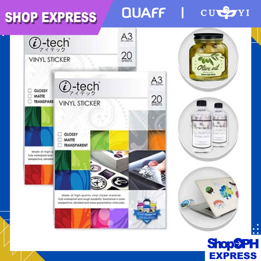 A3 I-tech Vinyl sticker Printable Waterproof Vinyl Sticker Itech | SPX ...