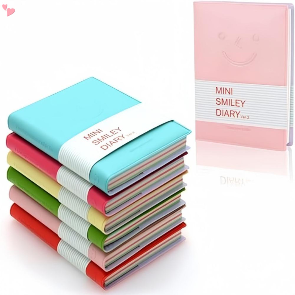 Mini Smiley Notebook, Smile-Design Journal/Journal with Rubber Band ...