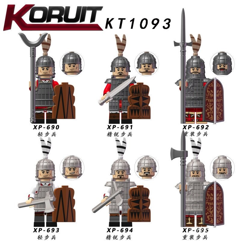 Corey Building Block Figures KT1093Chu-Han Empire Ancient Soldier Elite ...