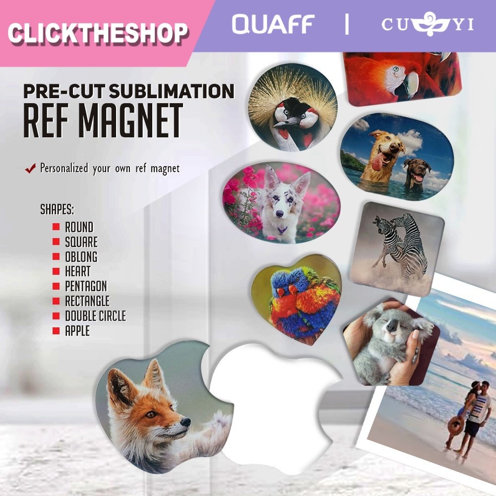 Sublimation Printable Ref Magnet Pre-cut (blanks) 5 pcs | CTS | Shopee ...