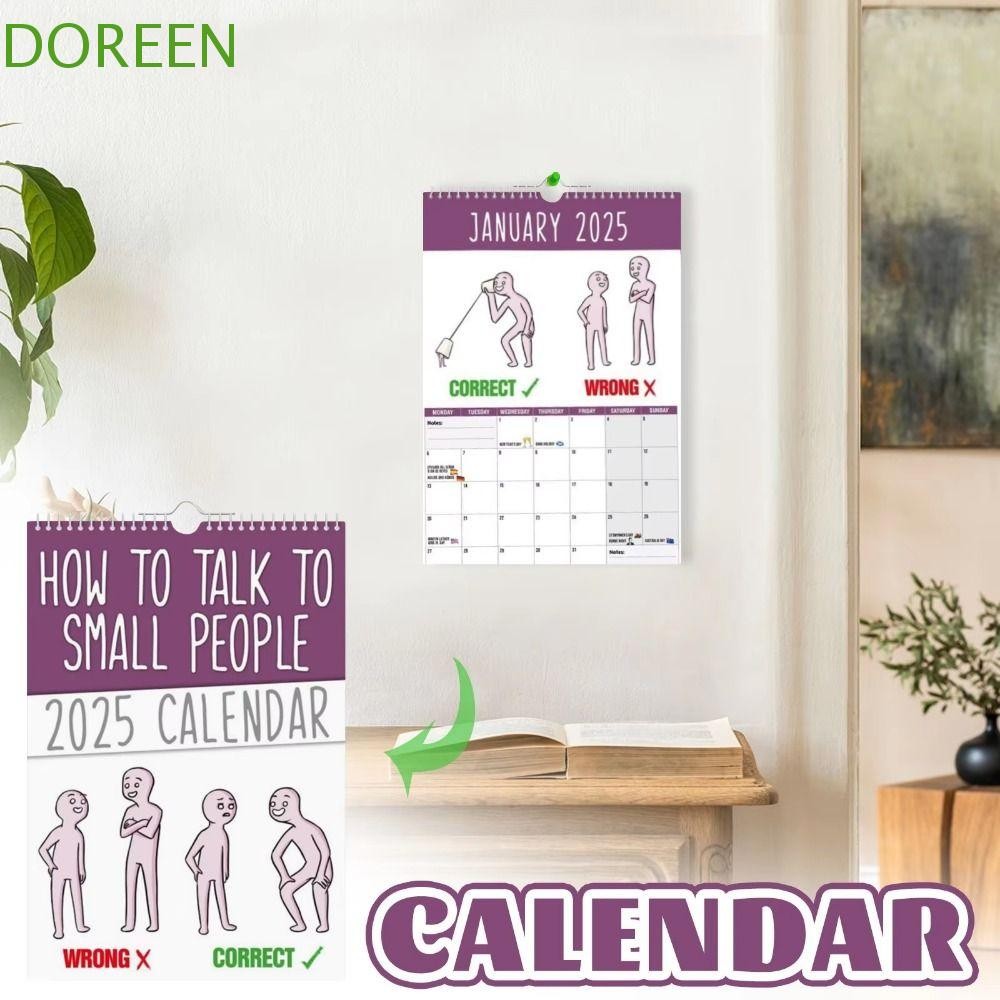 DOREEN 2025 Calendar, Funny Creative How To Talk To Small People ...