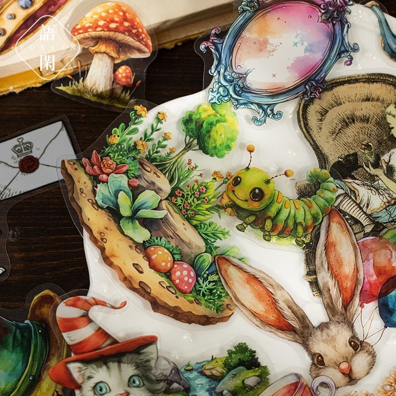 Story Sticker Pack Retro Fairy Tale Material Children's Handbook DIY ...