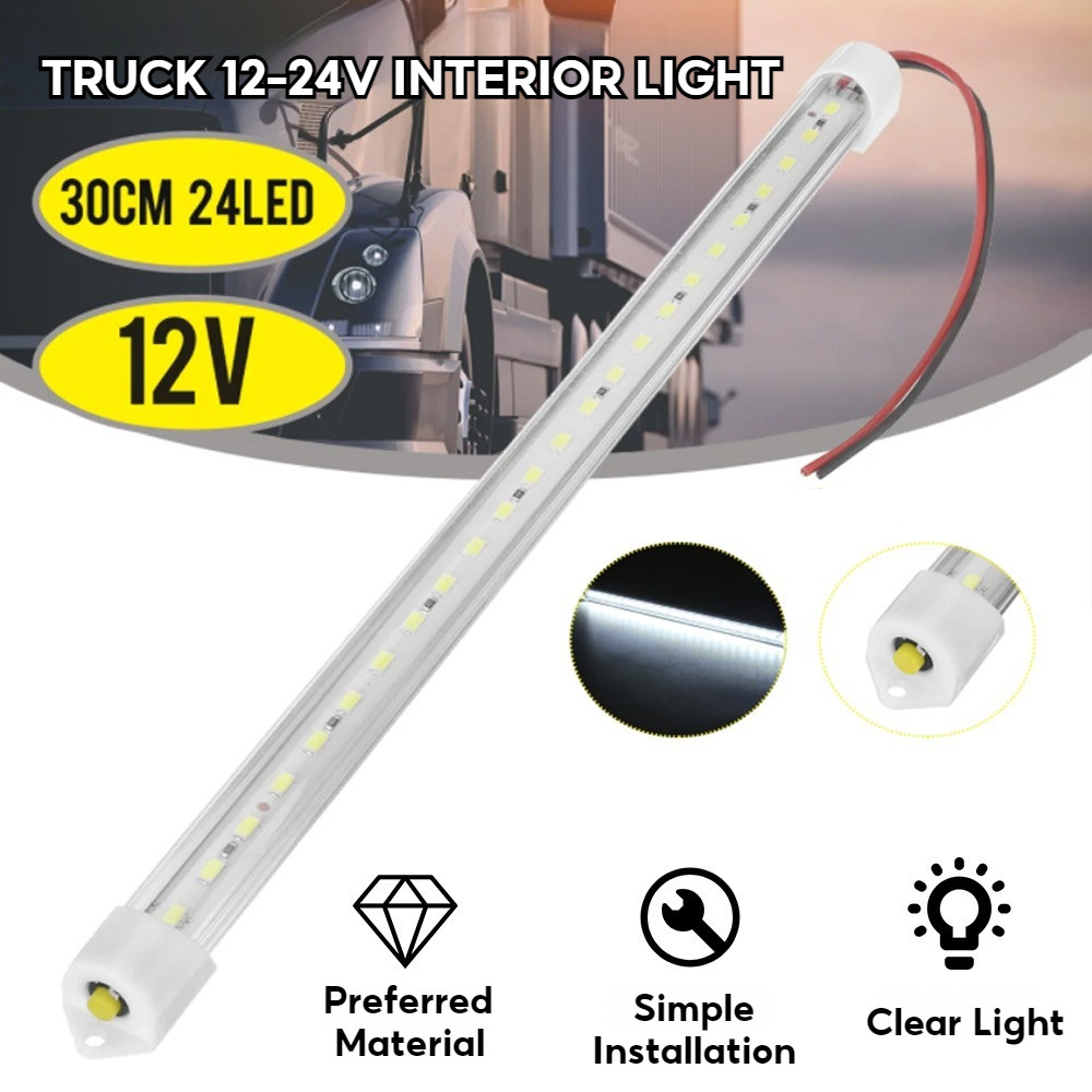 High light led truck 24V interior light strip 12V compartment light Cab ...