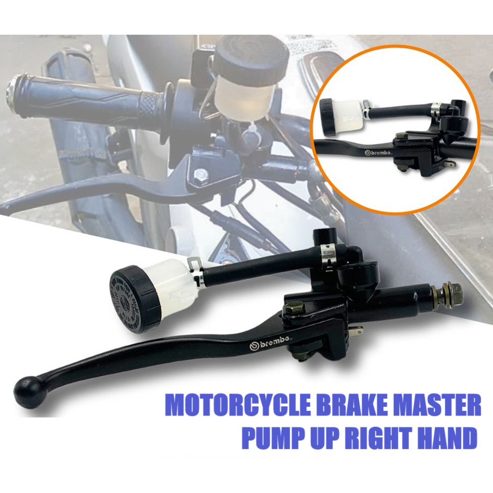 MOTORCYCLE PARTS AND ACCESSORIES UNIVERSAL BRAKE MASTER PUMP UP RIGHT ...