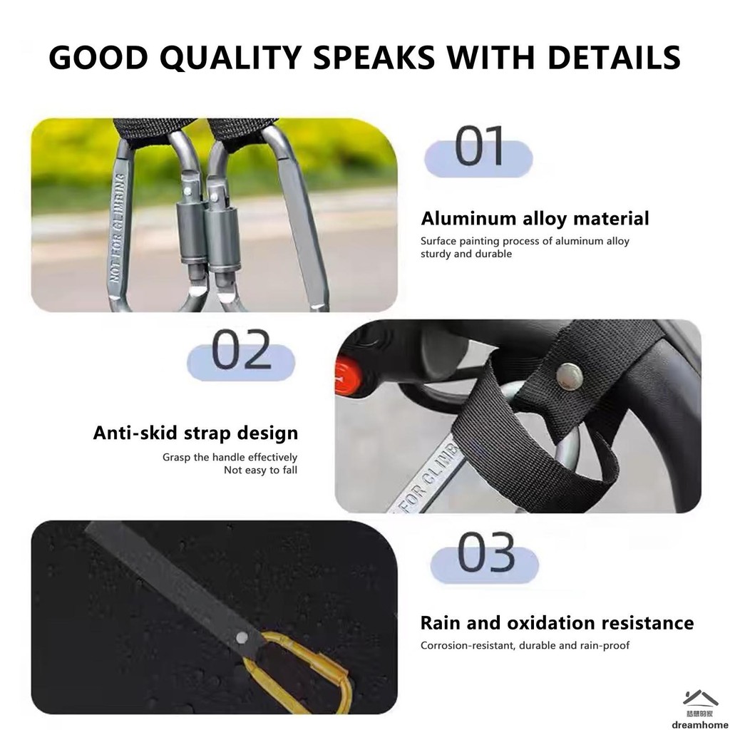 Electric Bicycle Handlebar Hook Heavy Duty Strap Lock Scooter Front Organizer Gadget | Shopee ...