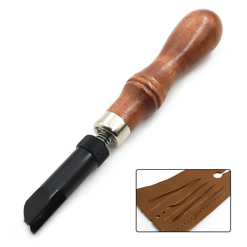 Leather Tool V-groove Type Push Grooving Device Adjustable Handle ...