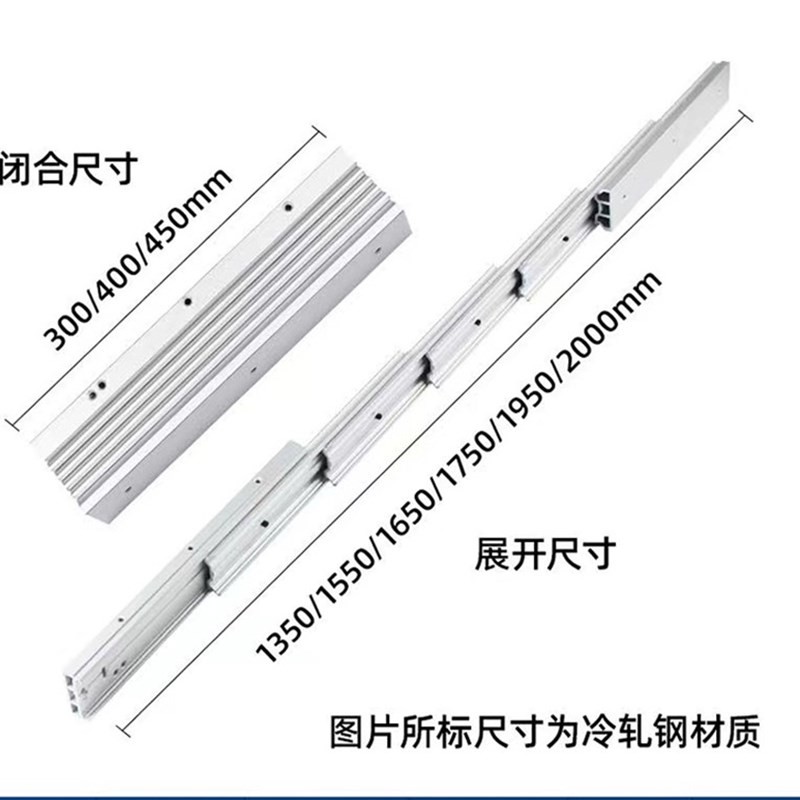 Hidden Pull-Out Folding Dining Table Multi-Functional Telescopic ...