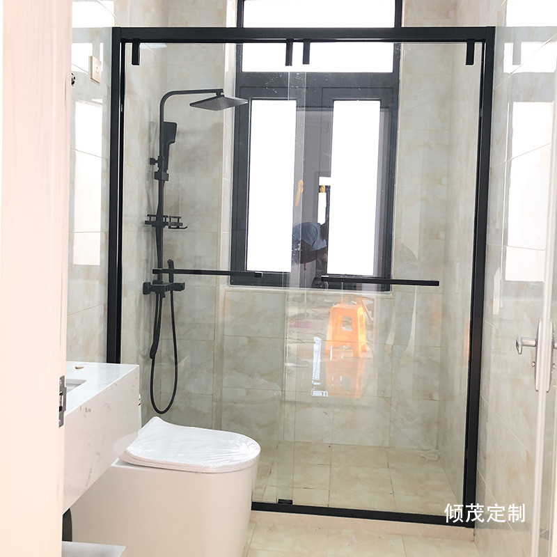 Shanghai Minimalist Narrow Frame Shower Enclosure Straight Shape L 3 ...