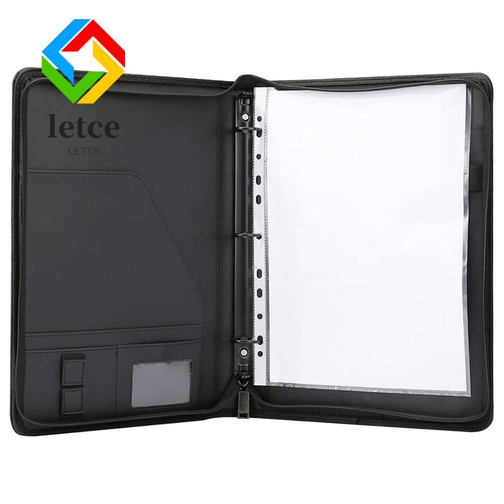 LETCE A4 Document Binder Organizer, 3 Ring Binder with 8 Pockes with ...