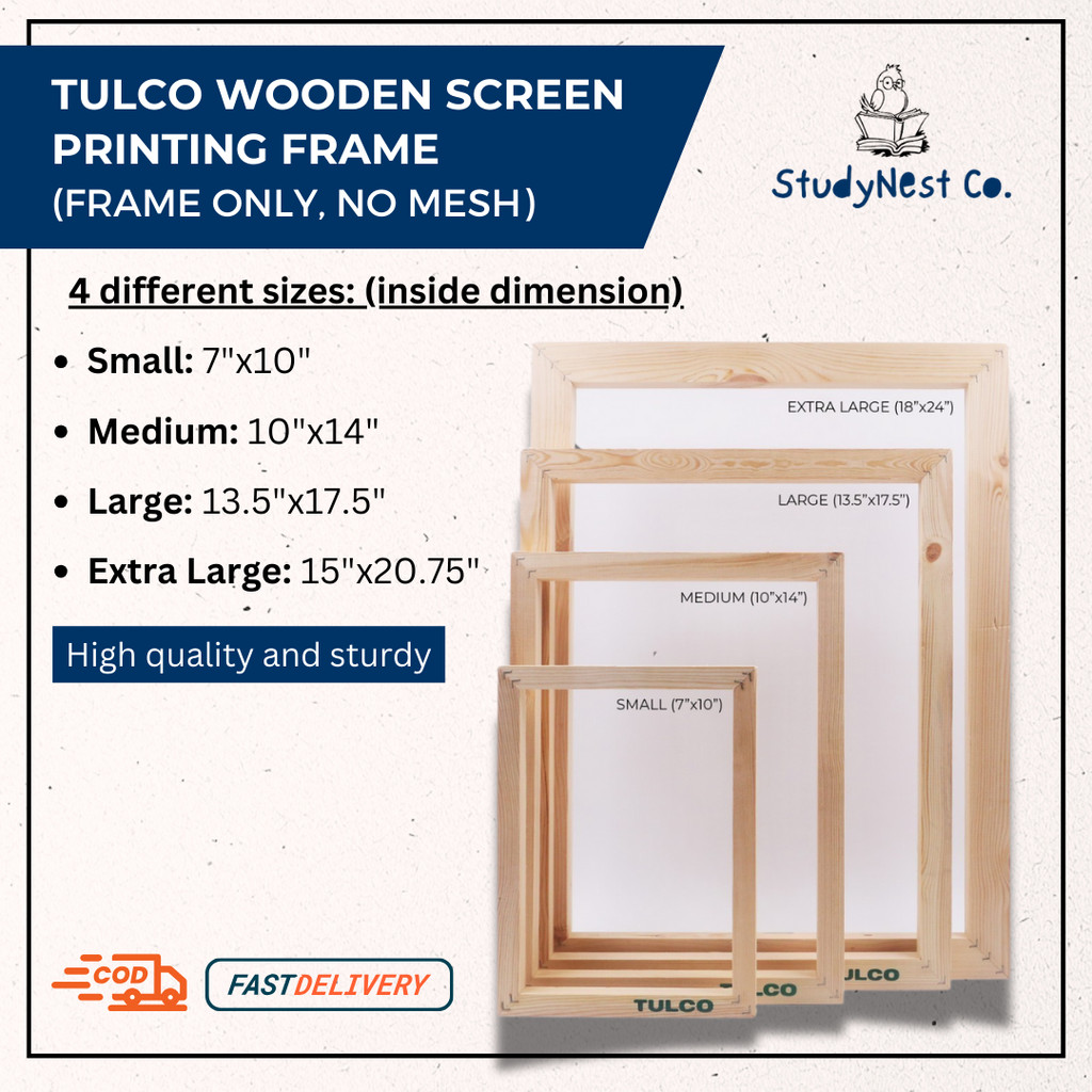 SNCo. | Tulco Wooden Screen Printing Frame (Frame Only, No Mesh ...