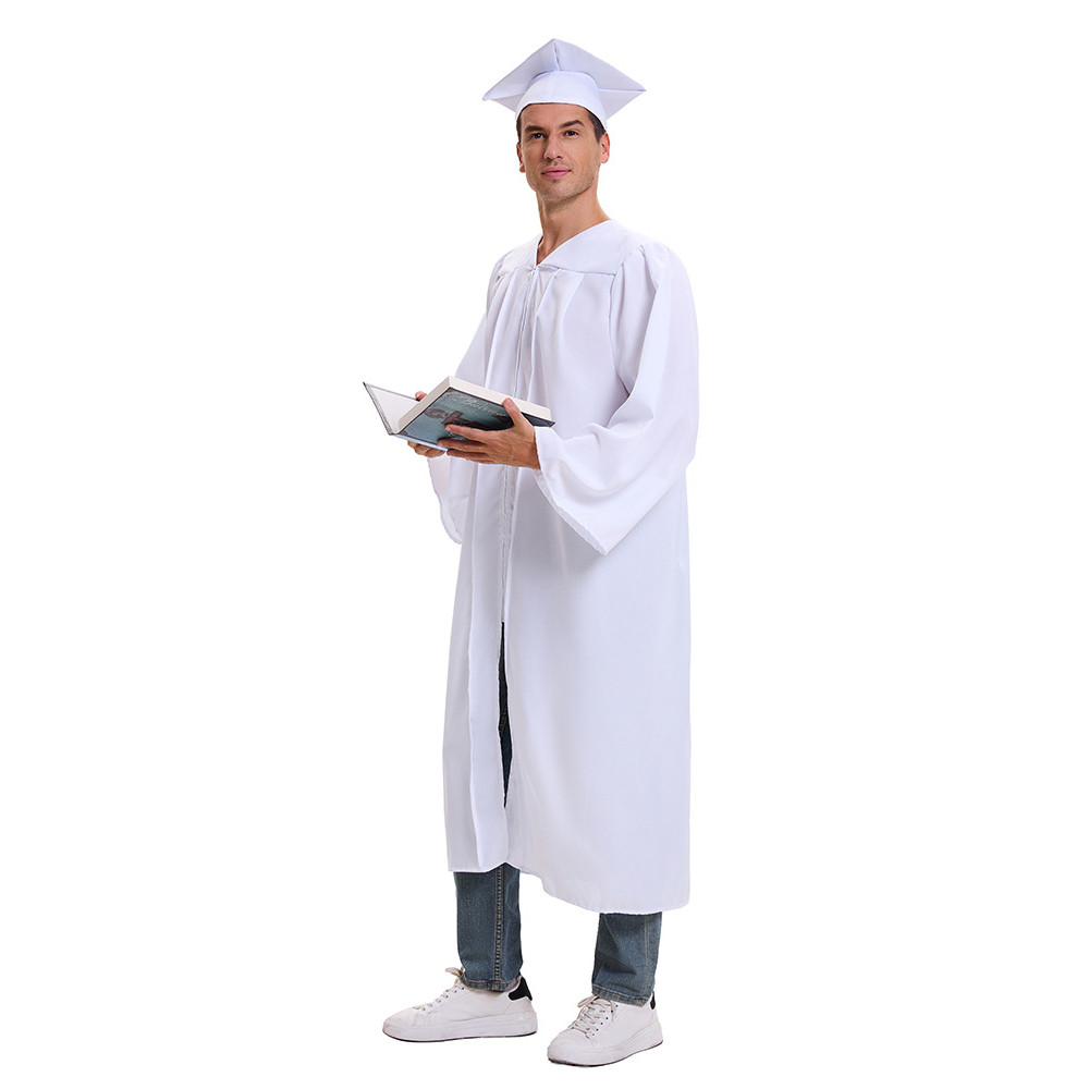 2025 White Priest Robe Clergy Prayer Church Bachelor Costume Cosplay ...