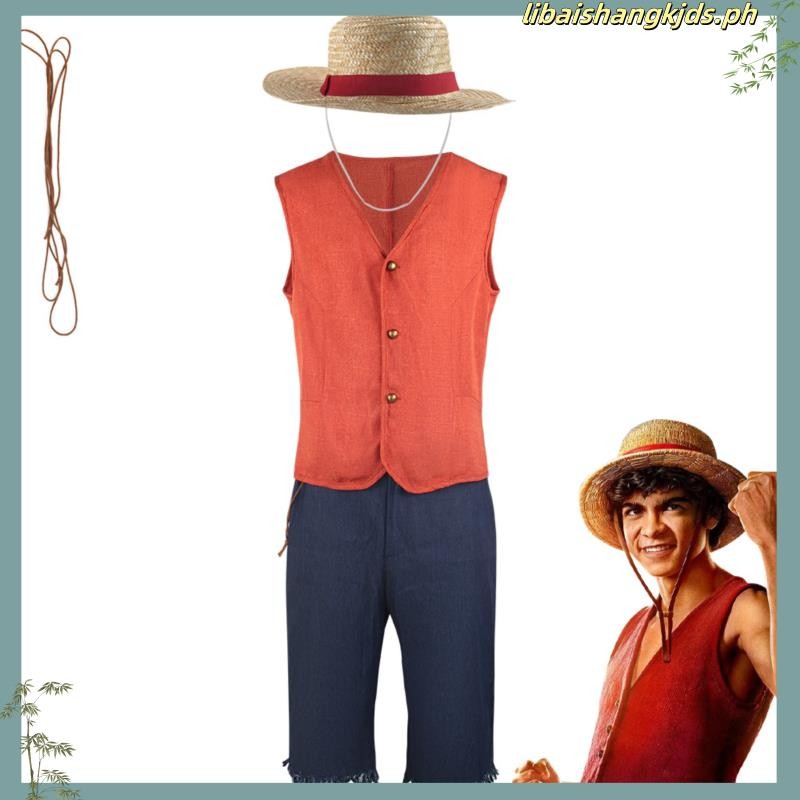 Live Version One Piece Luffy Cosplay Costume TV Series Luffy Clothes ...