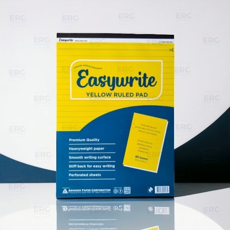 buy 2 get 1 free Advance Easywrite Yellow Ruled Pad Writing Paper 80 ...