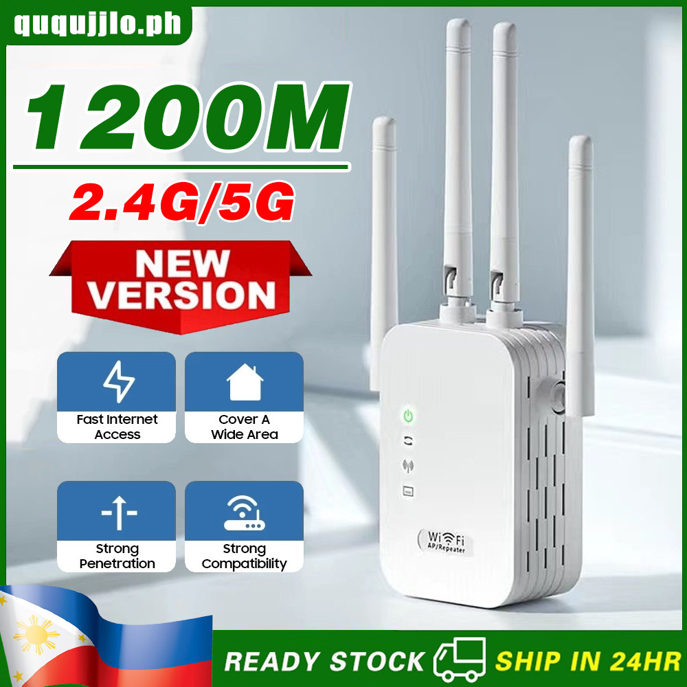 【Fast Shipping】1200M wireless WiFi repeater range extender wifi signal ...