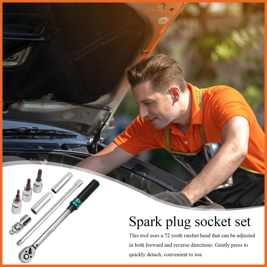 Spark Plug Socket Set Swivel Spark Plug Wrench Kit 360 Swivel 3/8-inch ...