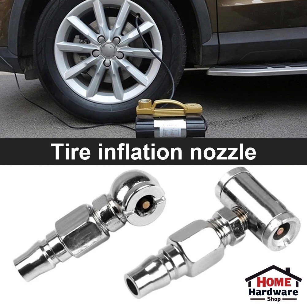 HHS Heavy Duty Air Chuck Tire Inflator Nozzle Double Head Tire Chuck ...