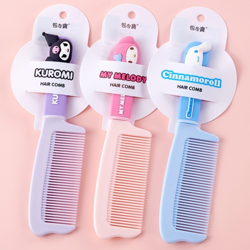 Sanrio Kuromi Hair Comb for Girls Cinnamoroll Anti-static Hair Comb ...