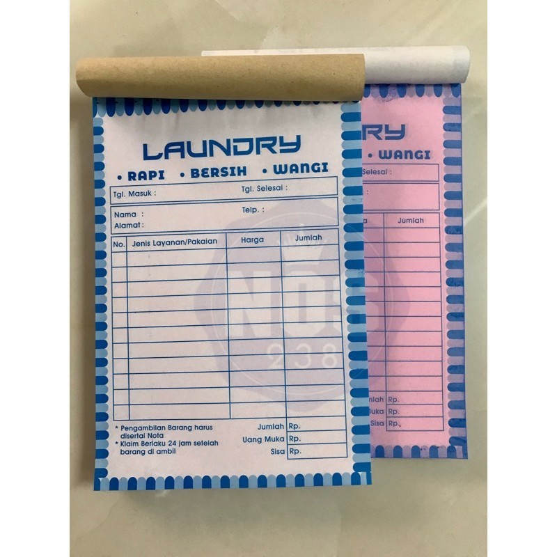 Laundry Note 1Ply and 2ply 1/4folio contains 100 sheets | Shopee ...