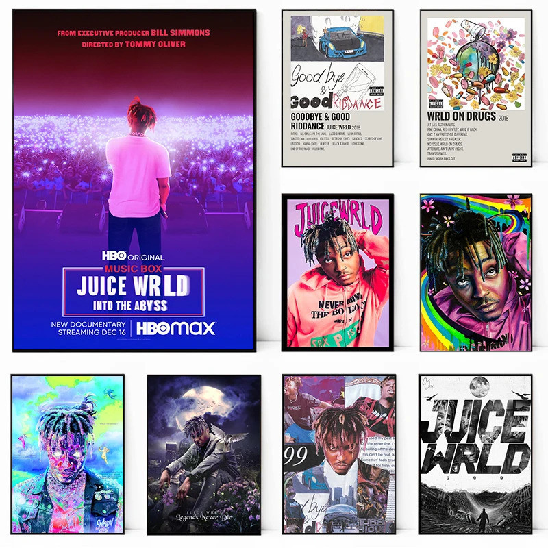 Juice WRLD Posters Pop Hip Hop Rapper Music Album Cover Aesthetic ...